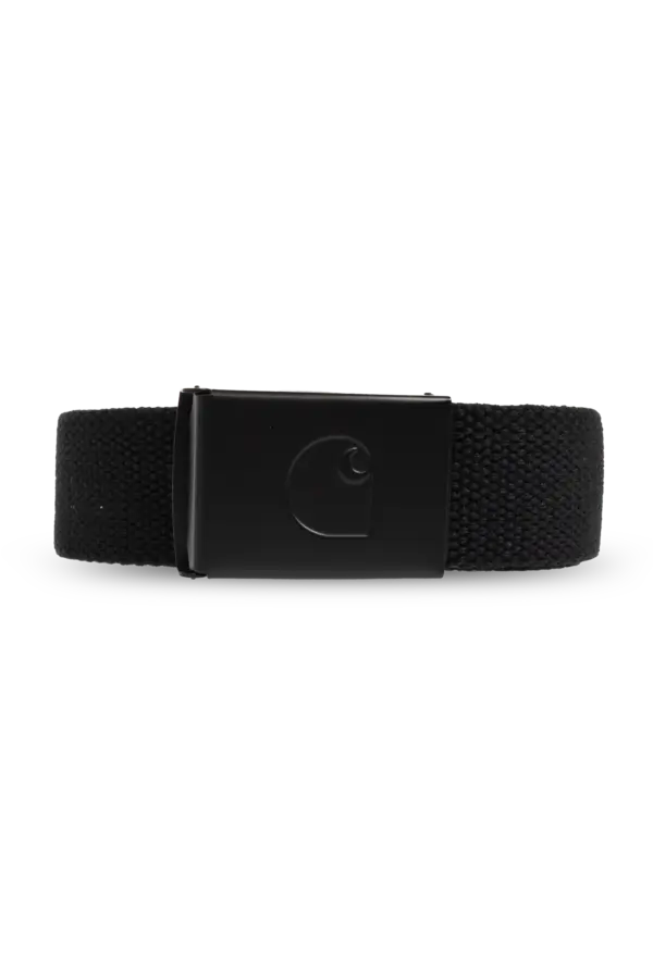 Carhartt Work In Progress Logo Belt - Black