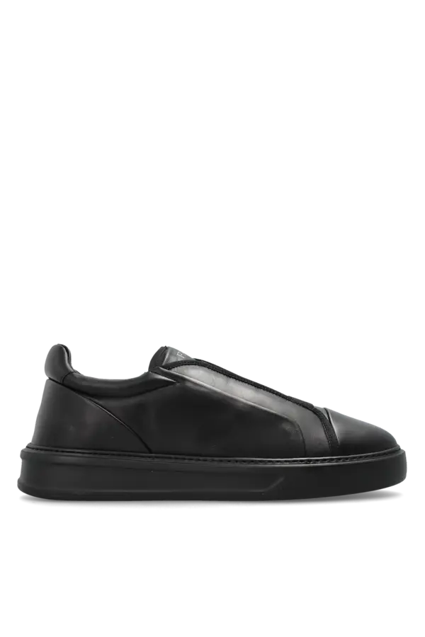 FABI Leather Sports Shoes - Black