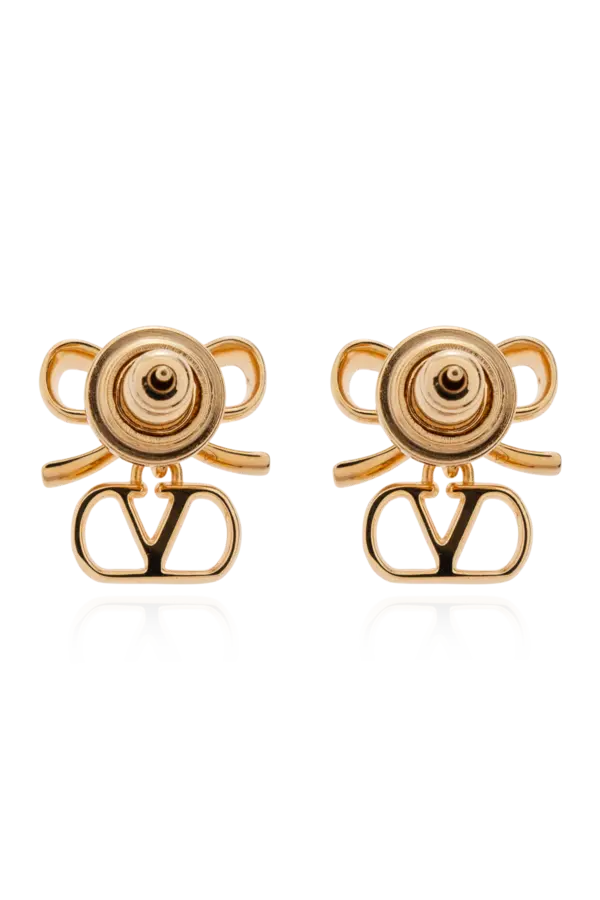 Valentino Garavani Bow Logo Earrings
