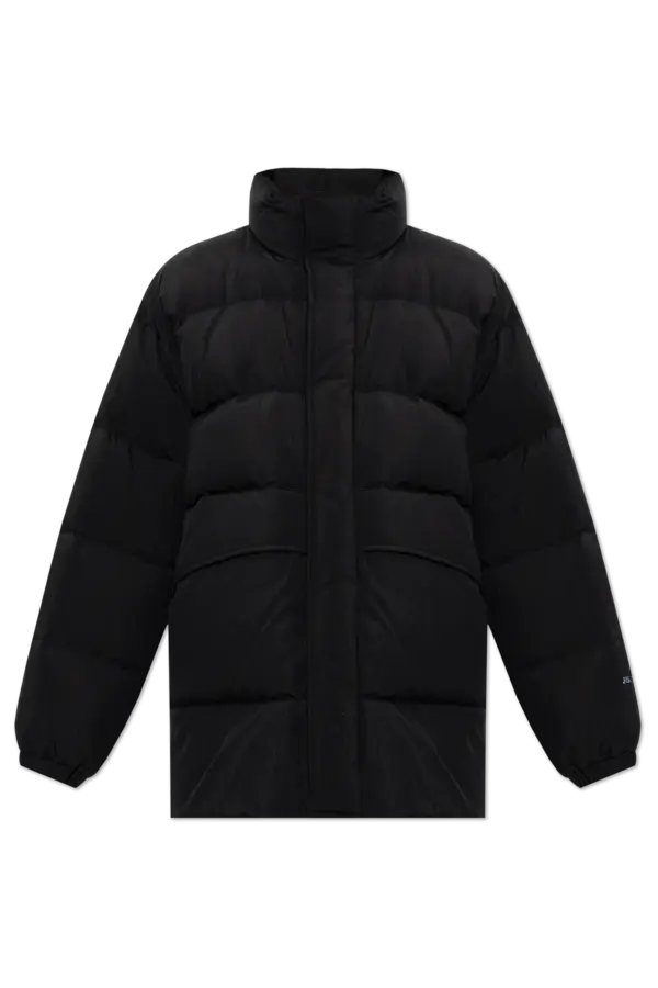 JIL SANDER Stand-up Collar Insulated Jacket - Black