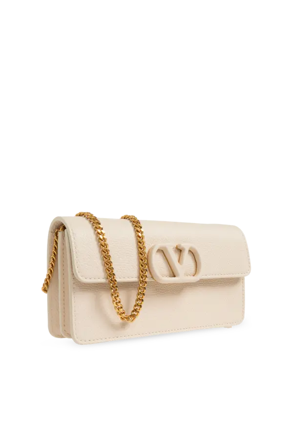 Valentino Garavani Leather Wallet With Chain