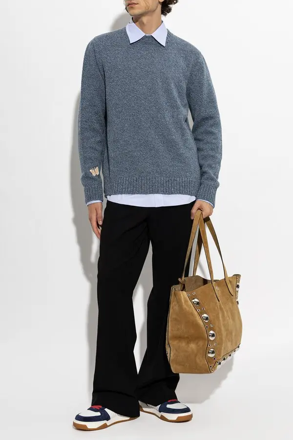 Valentino Garavani Wool Sweater With A Crew Neck