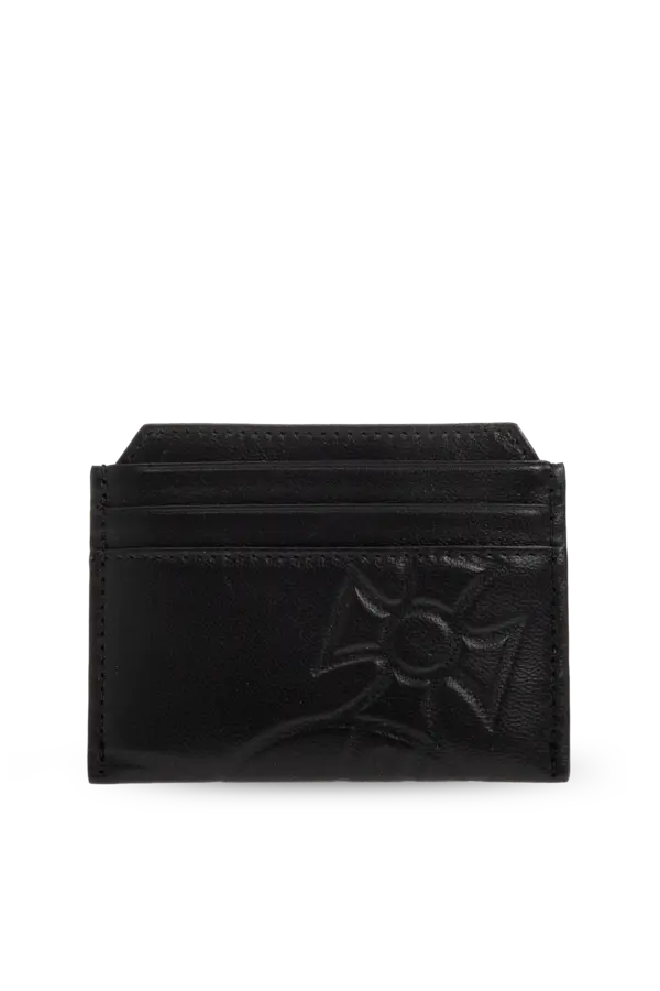 VIVIENNE WESTWOOD Leather Card Holder - Black