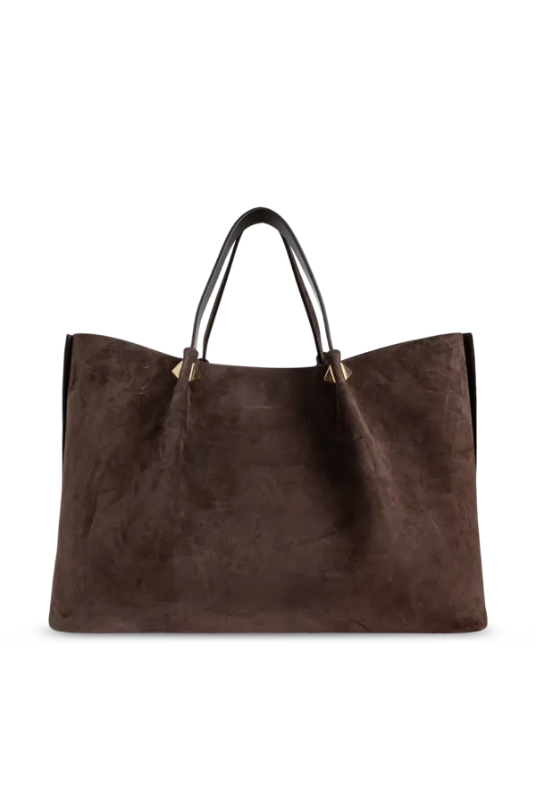 Valentino Garavani Suede Tote Bag - Brown