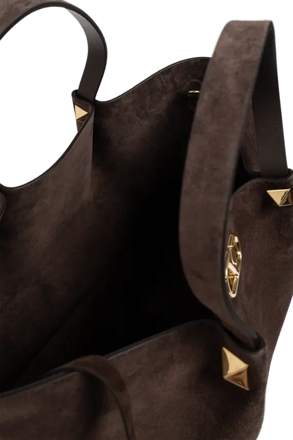 Valentino Garavani Suede Tote Bag - Brown