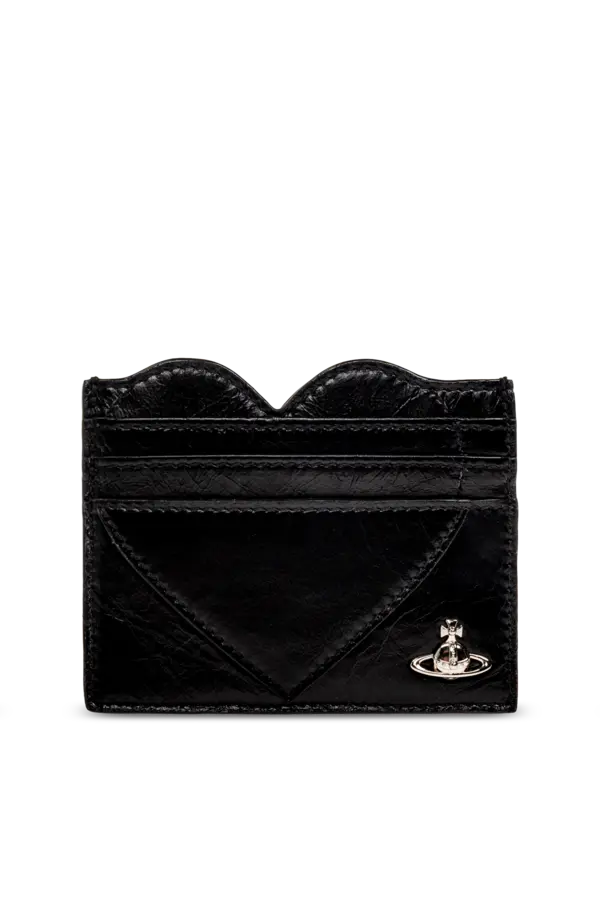 VIVIENNE WESTWOOD Leather Card Holder - Black