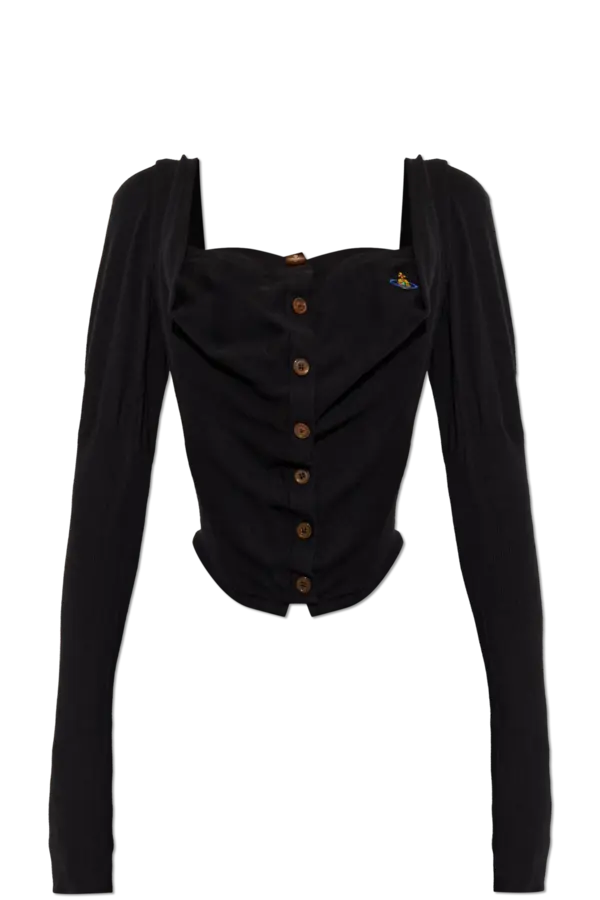 VIVIENNE WESTWOOD Cardigan With Corset "bea - Black