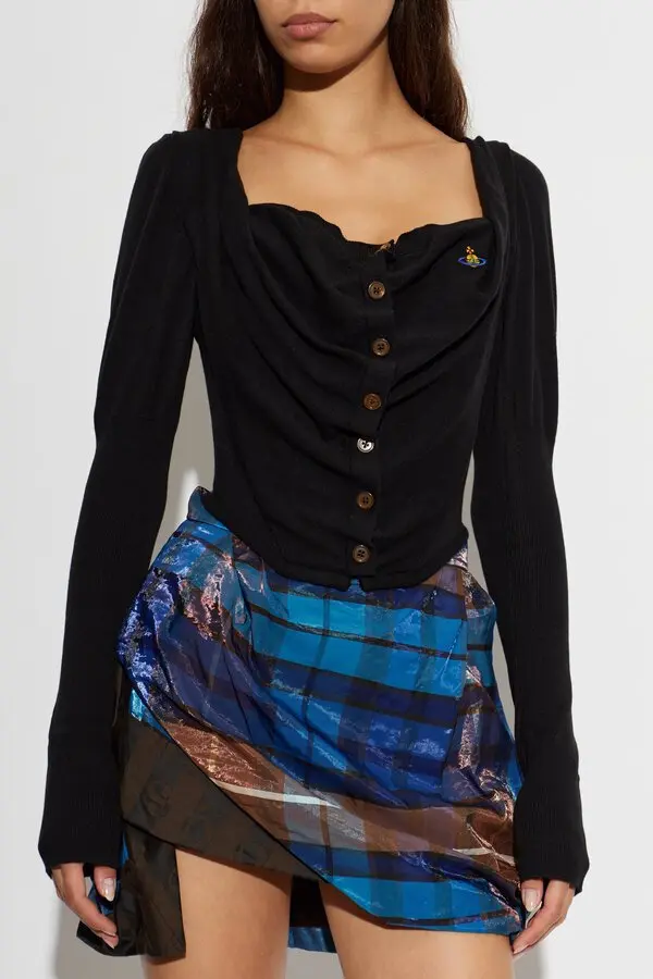 VIVIENNE WESTWOOD Cardigan With Corset "bea