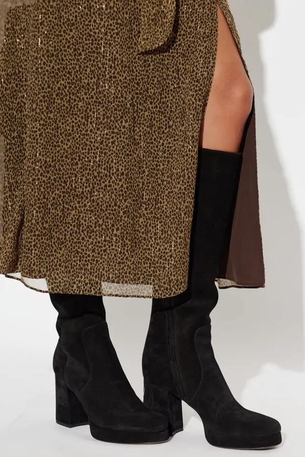 Valentino Garavani Suede Platform Boots