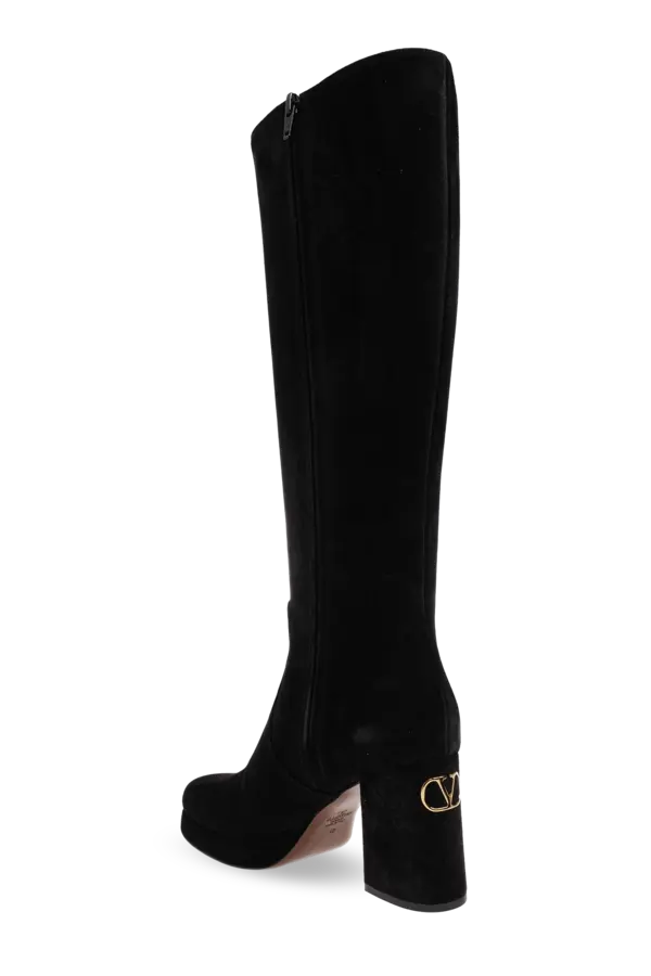 Valentino Garavani Suede Platform Boots