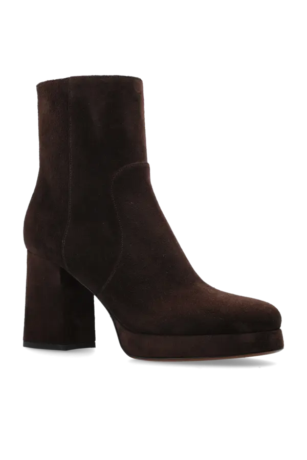 Valentino Garavani Suede Platform Ankle Boots