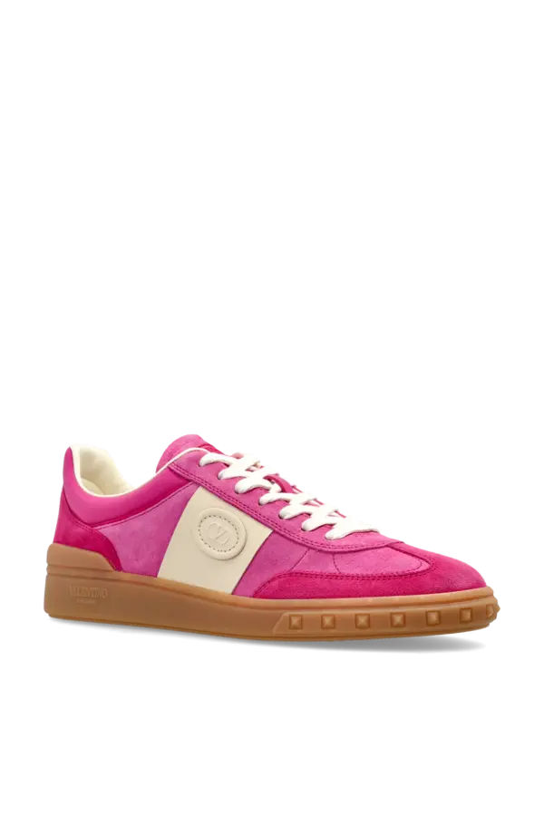 Valentino Garavani Suede Sports Shoes With Logo - Pink