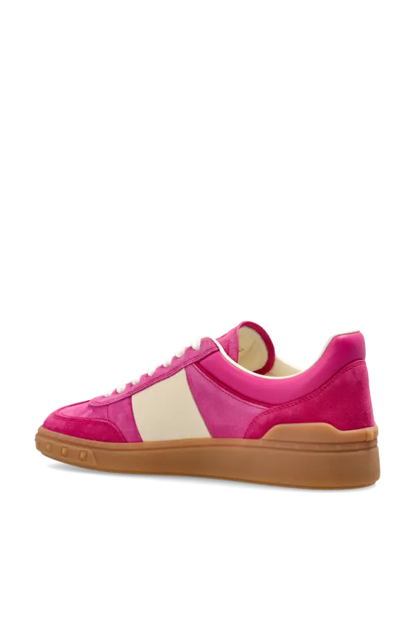 Valentino Garavani Suede Sports Shoes With Logo - Pink