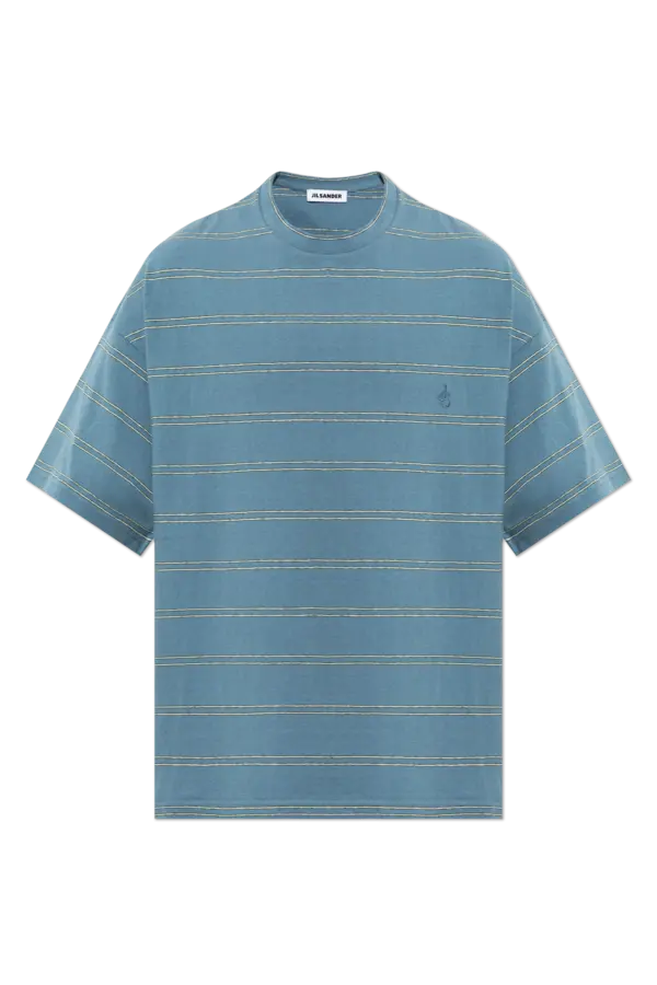 JIL SANDER Ribbed T-shirt - Blue