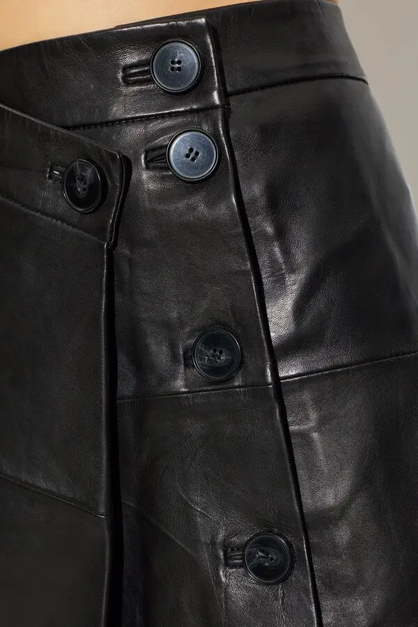 IRO PARIS Leather Skirt Rimera