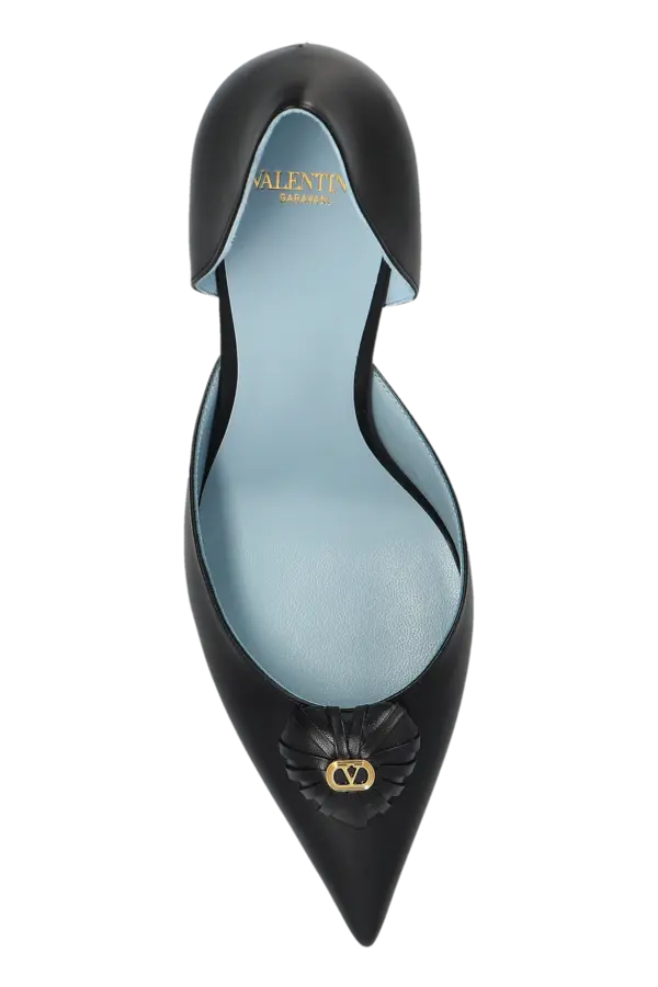 Valentino Garavani Leather Heeled Shoes - Black