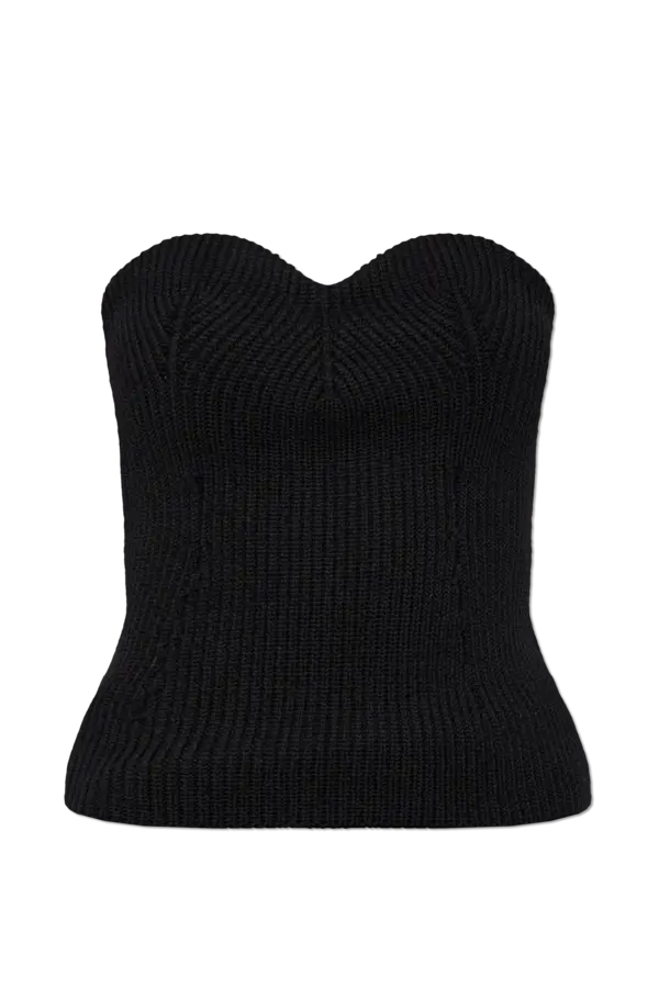 JIL SANDER Wool Off-the-shoulder Top