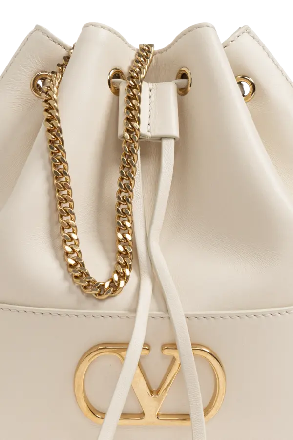 Valentino Garavani Leather Bucket Bag
