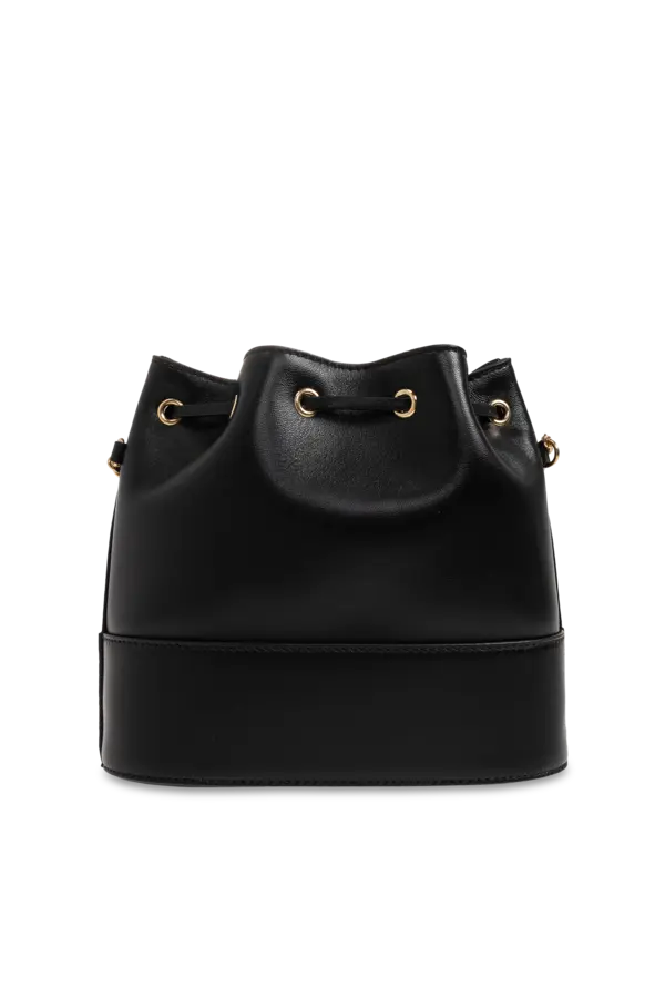 Valentino Garavani Leather Bucket Bag With Logo