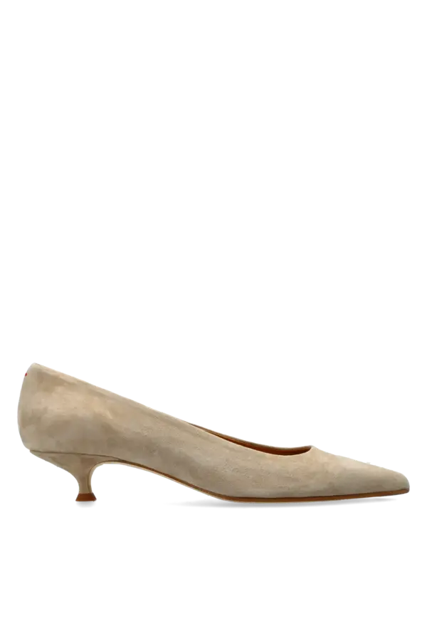AeydĒ Suede Cari Pumps - Grey