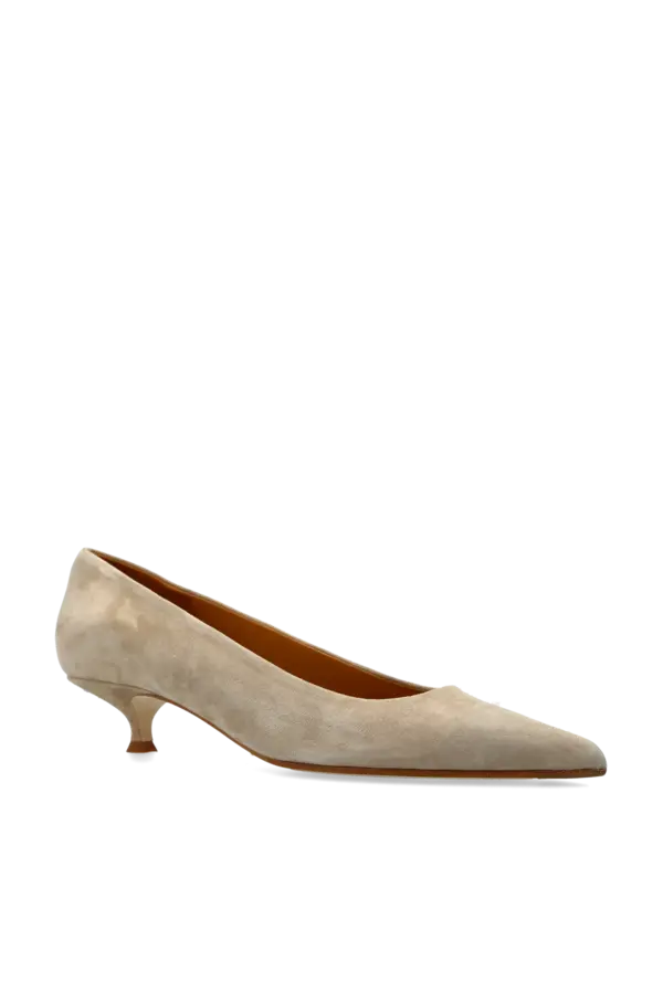 AeydĒ Suede Cari Pumps - Grey