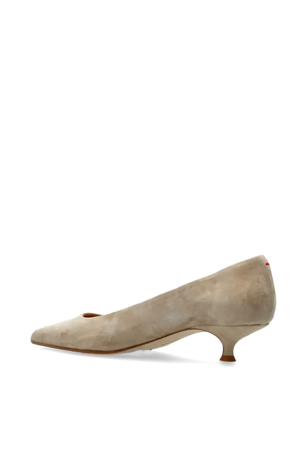 AeydĒ Suede Cari Pumps - Grey