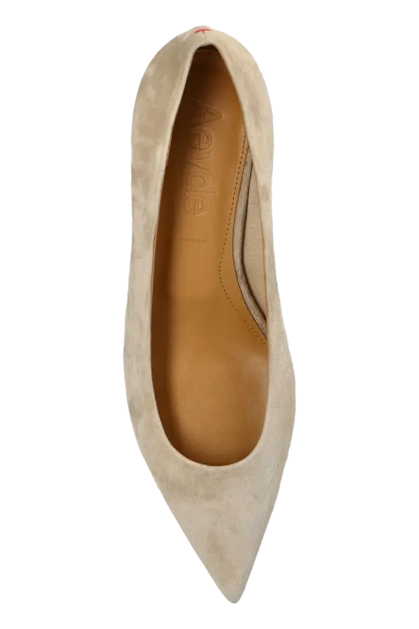 AeydĒ Suede Cari Pumps - Grey