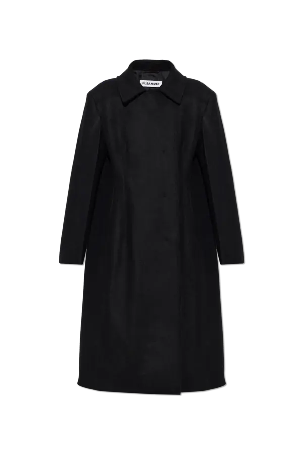 JIL SANDER Wool Coat - Black