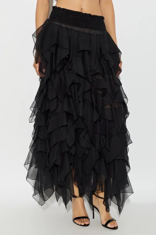 Balmain Silk Maxi Skirt