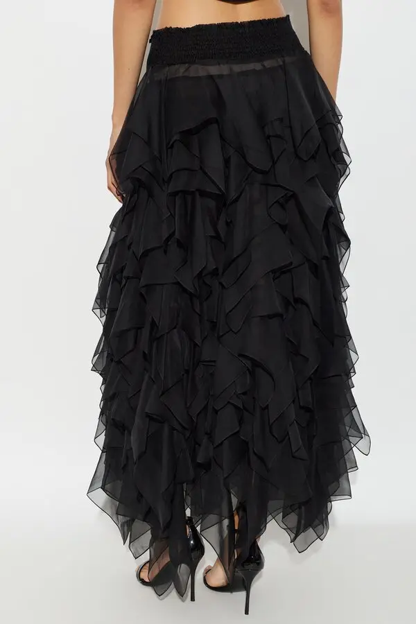 Balmain Silk Maxi Skirt