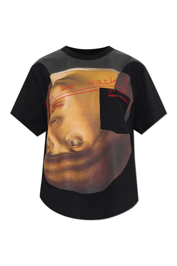 VIVIENNE WESTWOOD Upside Down Head T-shirt - Black
