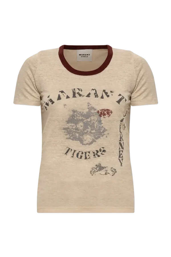 MARANT ETOILE Kiliann T-shirt - Beige