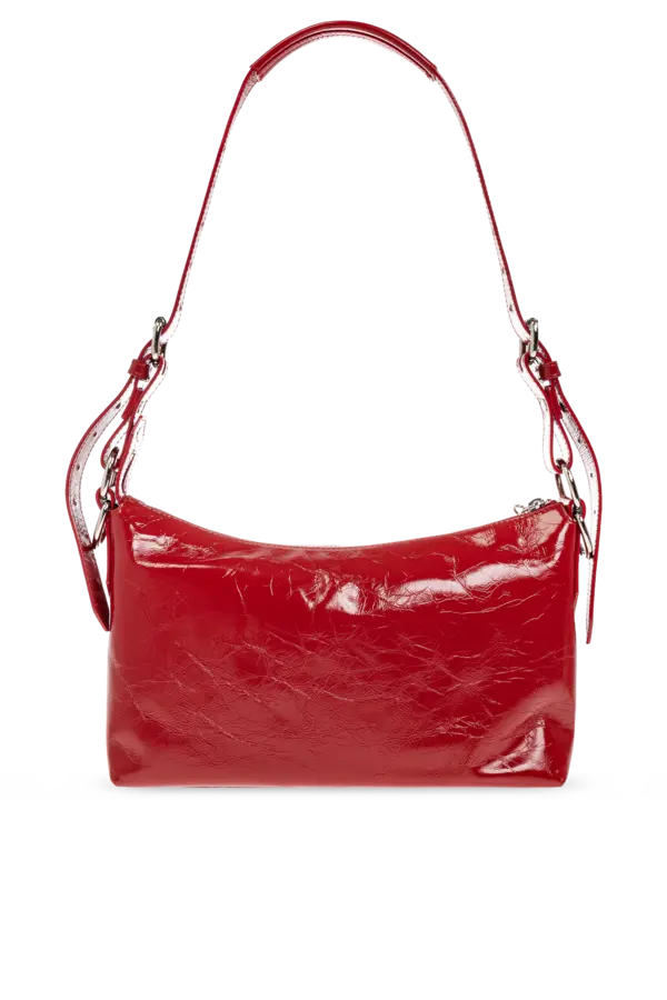 VIVIENNE WESTWOOD Emma Glossed Leather Shoulder Bag