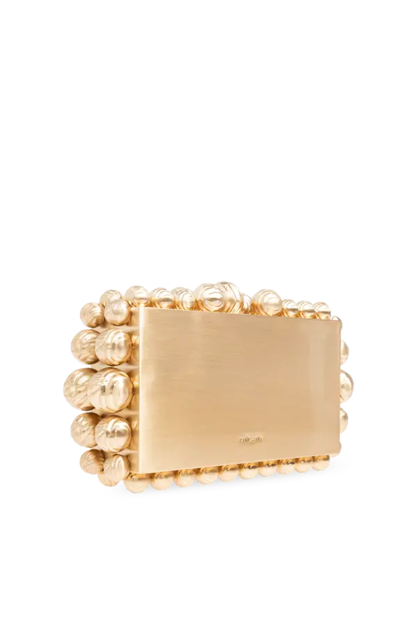 Cult Gaia Eos Clutch - Gold