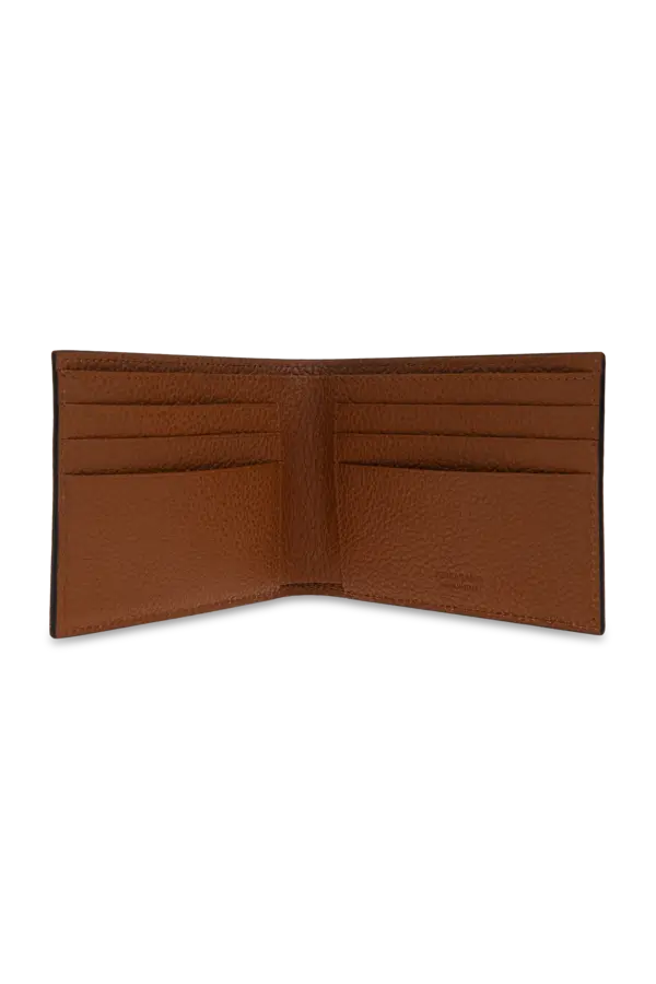 FERRAGAMO Leather Wallet With Monogram