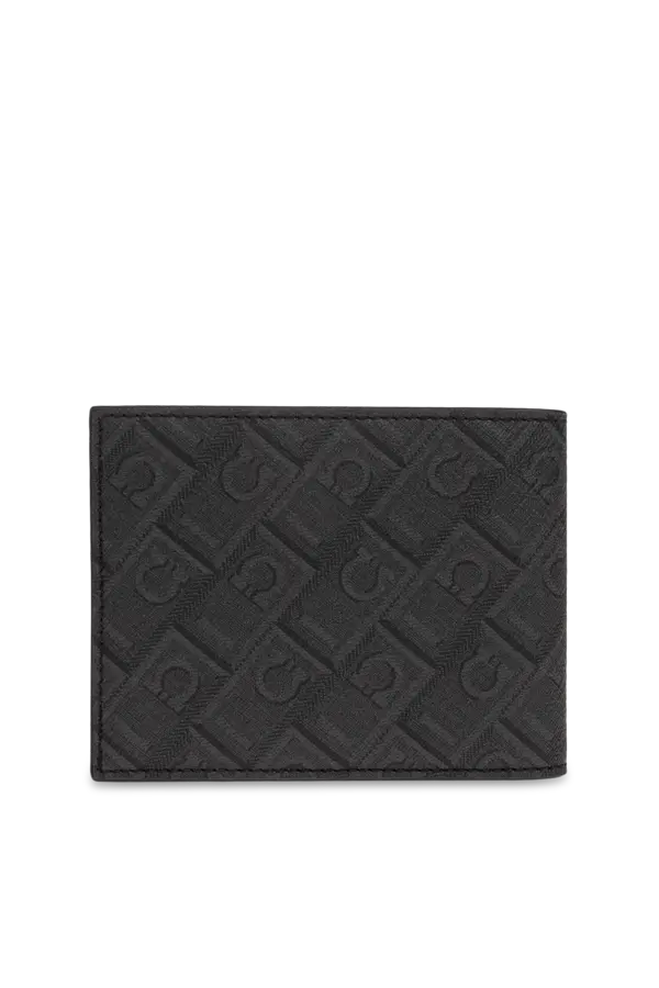 FERRAGAMO Leather Wallet With Monogram