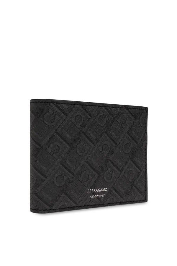 FERRAGAMO Leather Wallet With Monogram