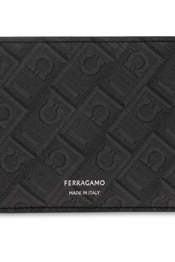 FERRAGAMO Leather Wallet With Monogram