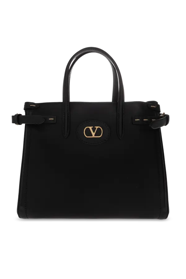 Valentino Garavani Leather Tote Bag - Black