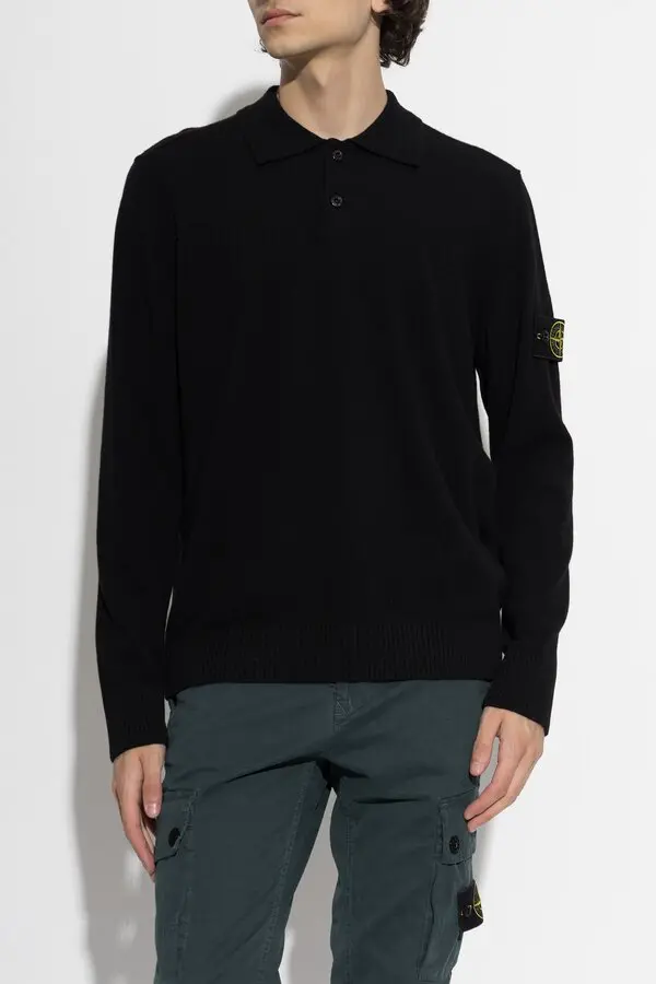Stone Island Wool Polo Sweater