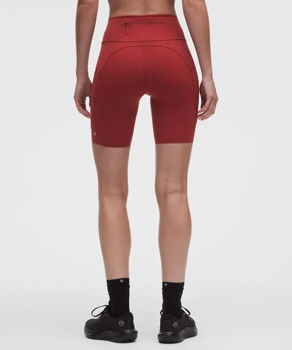 Lululemon Fast And Free 6-pocket High-rise Short - Rocket Red