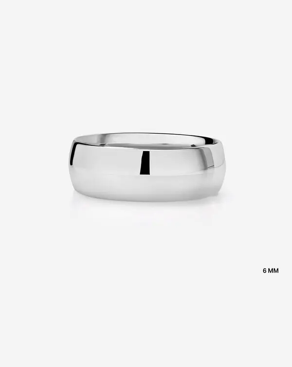 Ring Concierge Soft Dome Wedding Band - Platinum