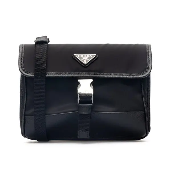 Prada Re-nylon And Saffiano Smartphone Pouch