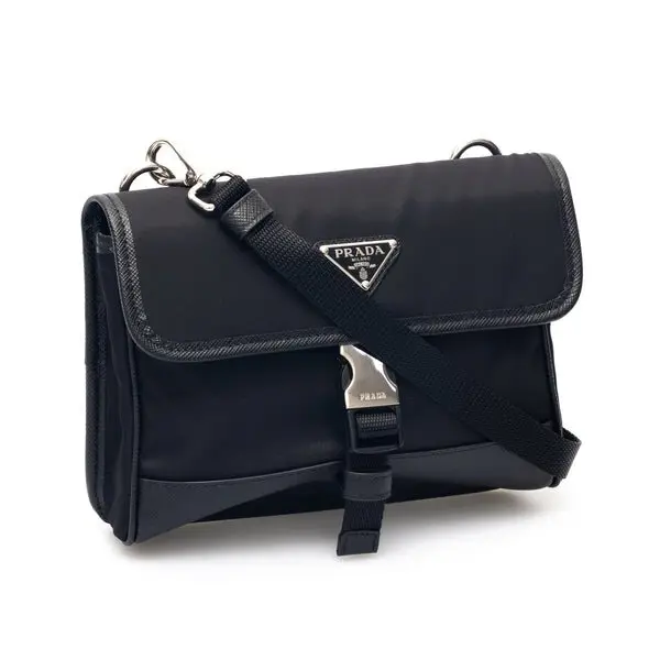 Prada Re-nylon And Saffiano Smartphone Pouch