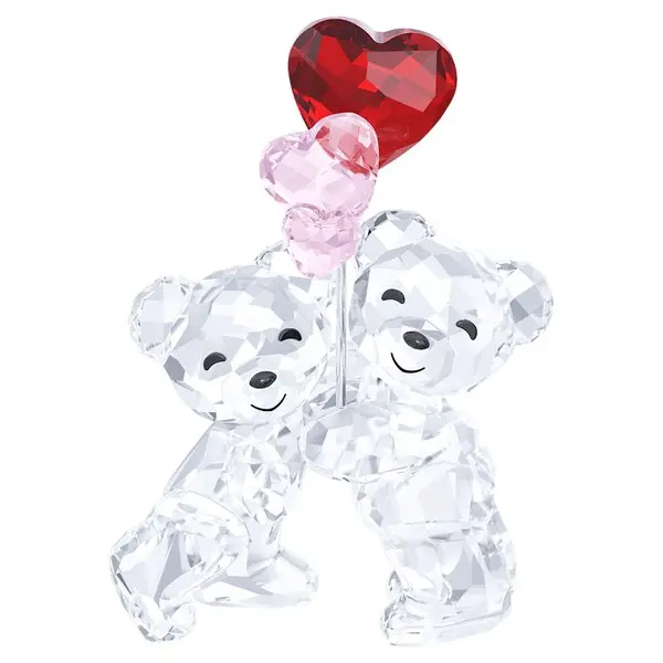 SWAROVSKI Kris Bear Heart Balloons - Red