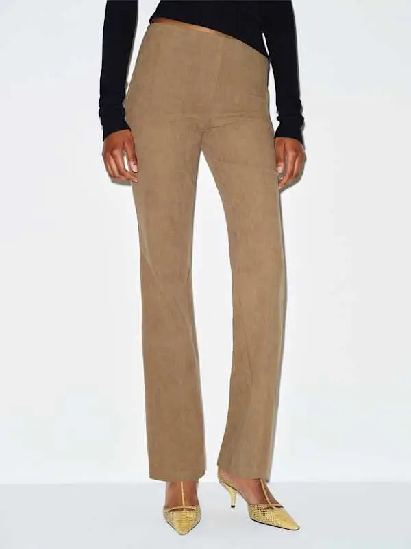 REFORMATION Hartley Low Rise Pant - Natural
