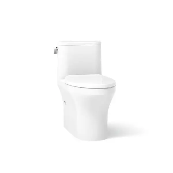 KOHLER Spacity One-piece Compact Elongated Toilet With Skirted Trapway, 1.28 Gpf