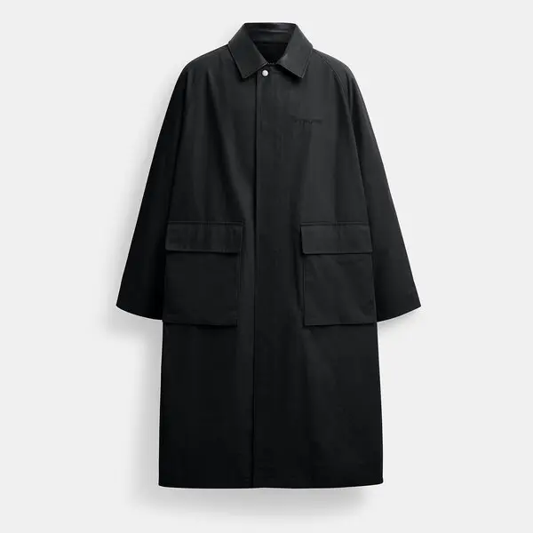 COACH OUTLET Lightweight Overcoat - Black
