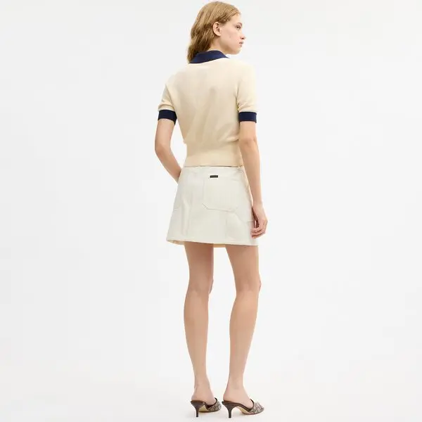 COACH OUTLET Organic Cotton Knit Polo - Cream