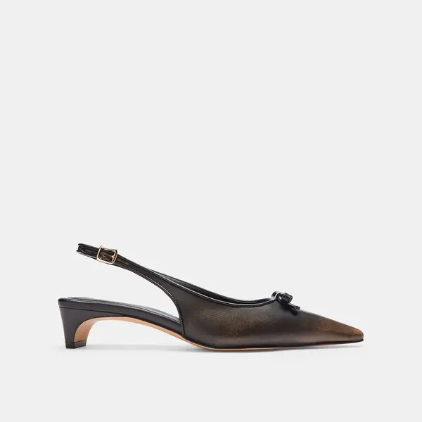 COACH OUTLET Bow Slingback Heel In Loved Leather